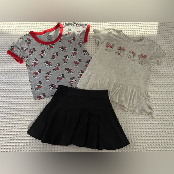 Disney | Matching Sets | Disney Minnie Mouse Girls 5t Shirt Skirt Set ...